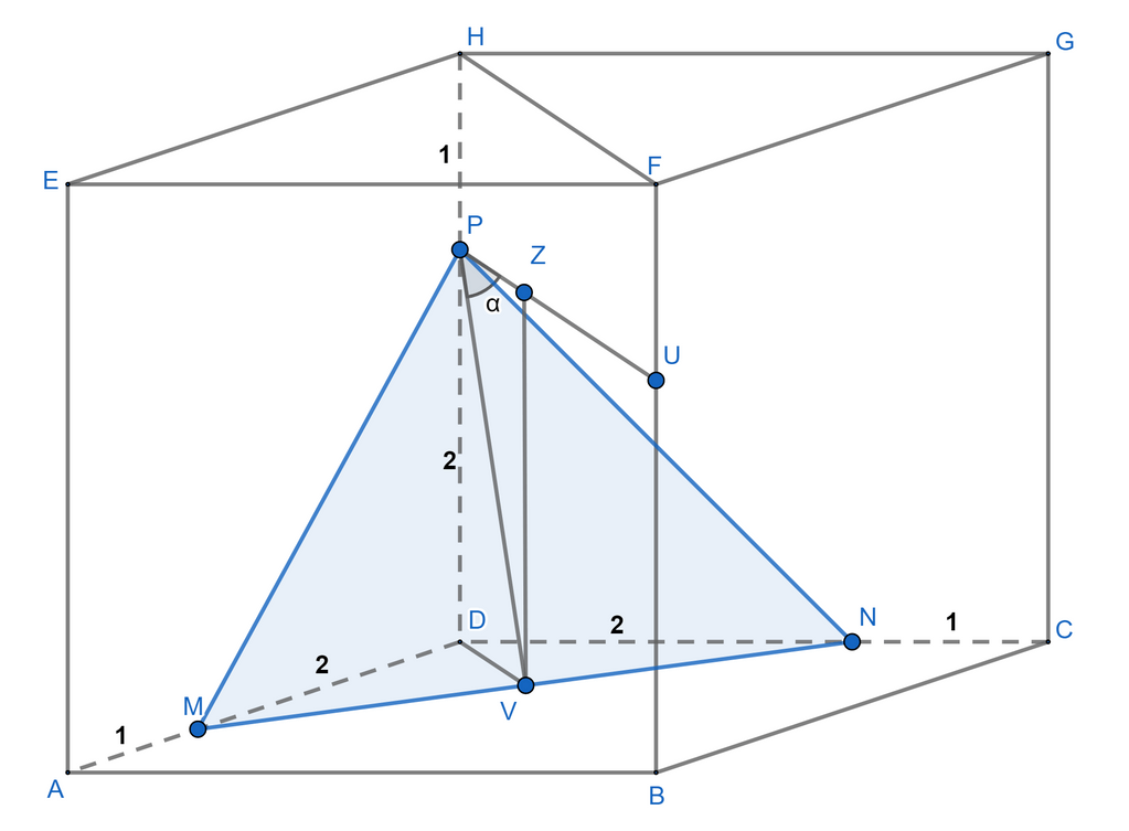 Diketahui kubus ABCD.EFGH. Titik M terdapat pada r...