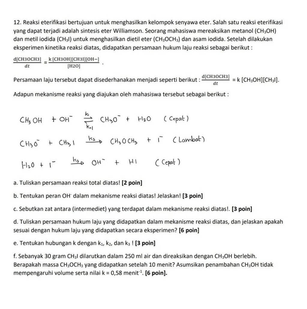 E. Tentukan hubungan k dengan k1, k2, dan k3 ! F.