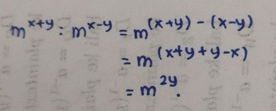 m pangkat x+y : m pangkat x-y...