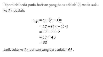 diketahui barisan aritmatika 17, 23, 29, 35,.... d...
