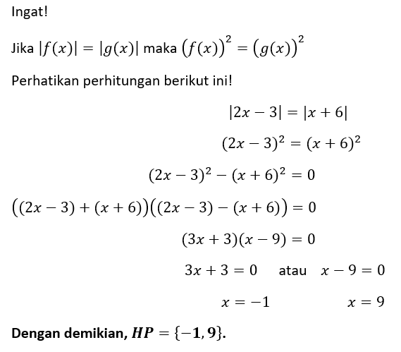 Tentukan himpunan penyelesaian dari persamaan nila...