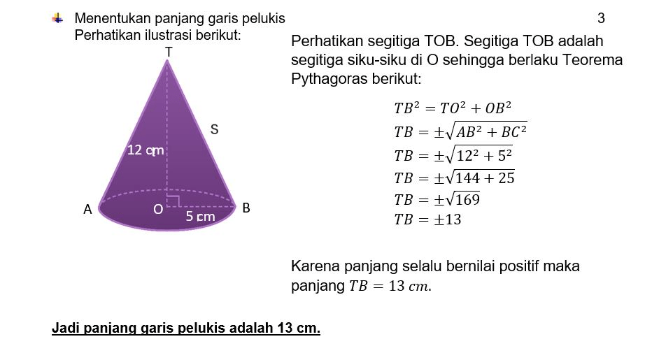 diketahui volume sebuah kerucut 314cm². jika jari ...