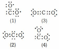 Rumus Lewis yang benar untuk CO₂ adalah .... (A) 1...