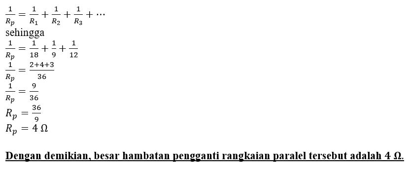 Sebuah rangkaian tersusun atas 3 buah resistor den... Sebuah rangkaian tersusun atas 3 buah resistor den...