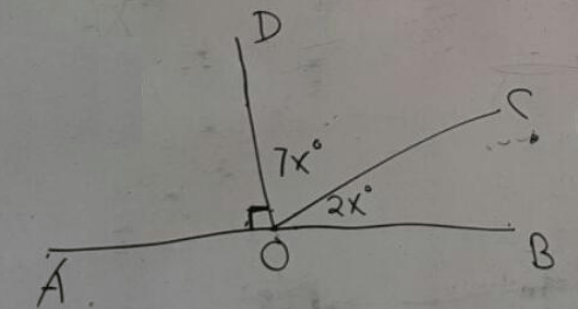 Besar penyiku sudut ∠COD