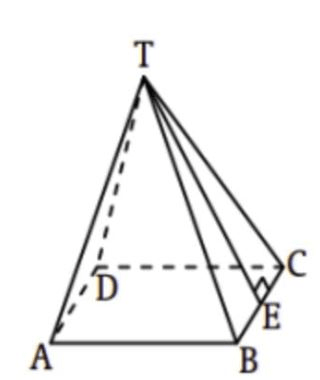 Pada gambar di bawah ini T.ABCD adalah limas perse...