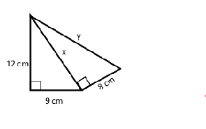 Hitunglah nilai x dan y pada setiap segitiga siku-...