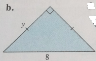 Hitunglah nilai y pada setiap segitiga sikusiku be...