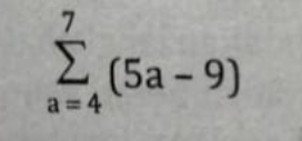 Tentukan nilai dari notasi sigma berikut....