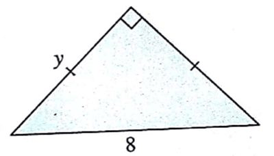 Hitunglah nilai y pada setiap segitiga siku-siku b...