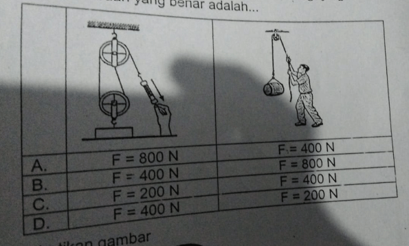 Seorang Siswa Melakukan Percobaan Menarik Benda Y