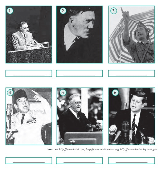 Look at the following pictures. They are well-know...