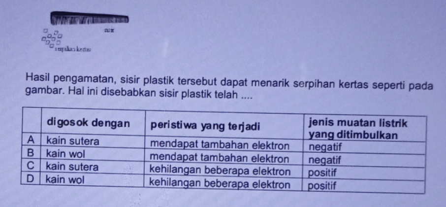 Seorang Siswa Melakukan Pengamatan Perlakuan Sisir