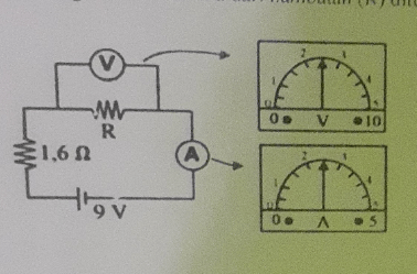 Rangkaian sederhana dari hambatan (R) ditunjukkan ...