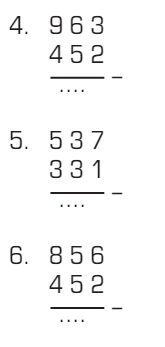 Kerjakan soal-soal pengurangan berikut...