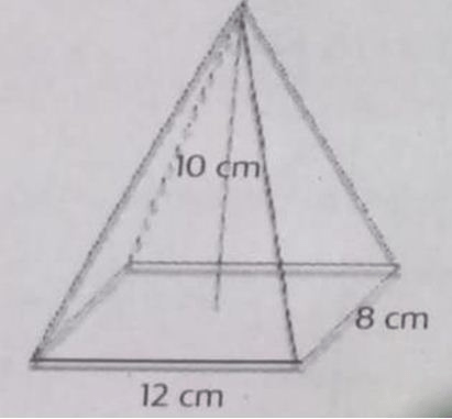 Perhatikan gambar berikut. Tentukan volume dari se...