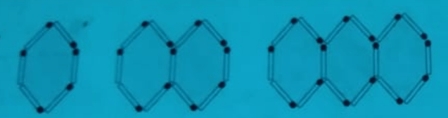 Gambar di atas menunjukkan susunan batang korek ap...