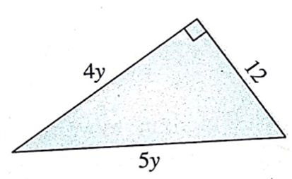 Hitunglah nilai y pada setiap segitiga siku-siku b...