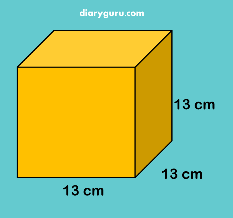 Perhatikan gambar berikut ini! Volume kubus terseb...