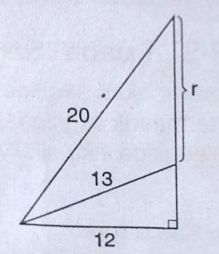 Hitunglah nilai r pada gambar di bawah ini....