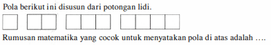 Rumusan matematika yang cocok untuk menyatakan pol...