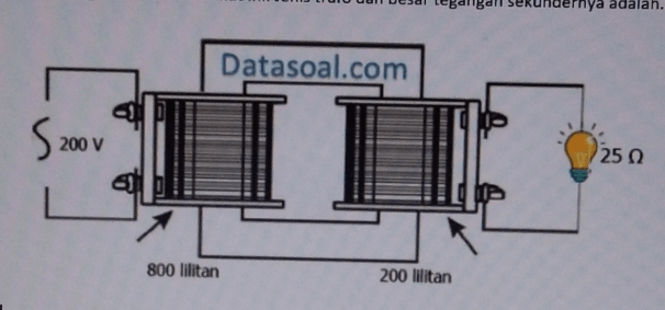 Perhatikan gambar trafo berikut ini. Jenis trafo d...