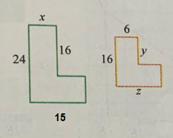 Jika pasangan bangun berikut sebangun, tentukan ni...