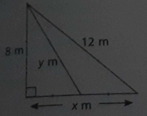 Tentukan nilai x dan y pada setiap segitiga beriku...