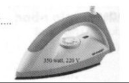 Perhatikan gambar setrika listrik berikut! Yang te...