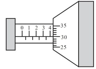 Hitung hasil pembacaan mikrometer sekrup berikut!