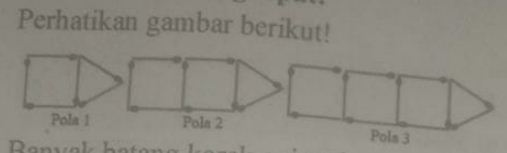 Perhatikan gambar berikut! Banyak batang korek ap...