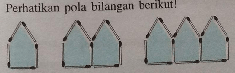 Perhatikan pola bilangan berikut! Buatlah tabel hu...