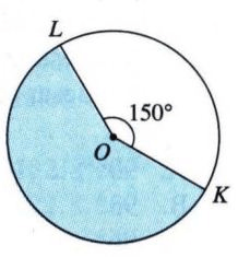 Pada gambar di samping, luas juring OKL= 577, 5 cm...
