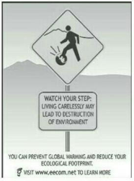 What is the meaning of the message in the poster?